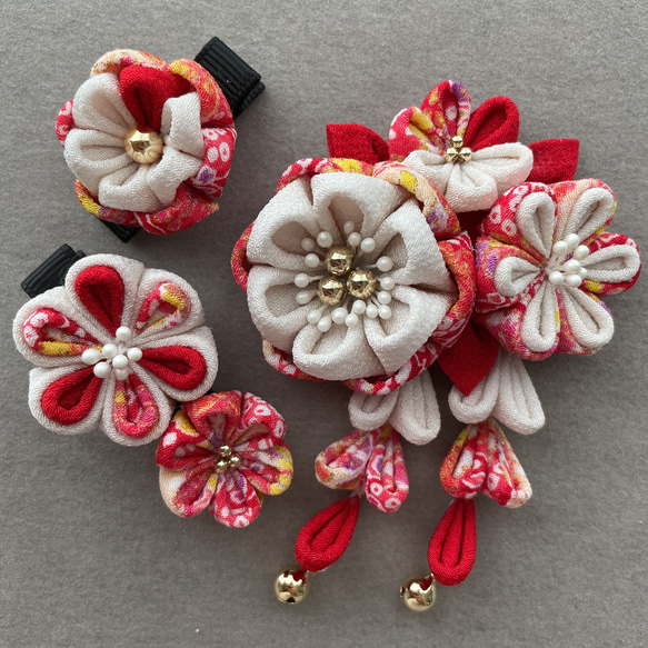 【34】つまみ細工 七五三 その他ヘアアクセサリー あさ 通販 19206574｜Creema(クリーマ)