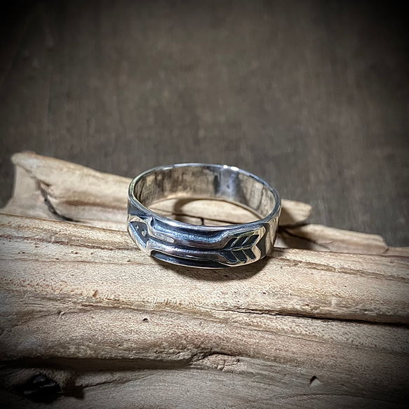 アロー 弓矢 モチーフ シルバー リング 指輪 21号 # インディアンジュエリー ネイティブアメリカン 925 指輪・リング HF ...