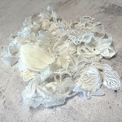 無選別端切れ福袋 / ホワイト系 50g入り M-lace-No,217 はぎれ 高原のレース屋もんく+Chama 通販 19210303 ...
