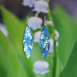 【花片】すずらんのピアス/p1616 ピアス（フック・チェーン） Clover4u 通販 19210607｜Creema(クリーマ)