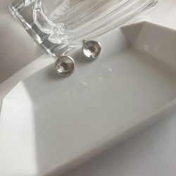 多肉植物のピアス シルバーピアス sv925ポスト 一点もの 一粒 スタッズピアス ピアス（スタッド・一粒） kao.ac 通販 ...