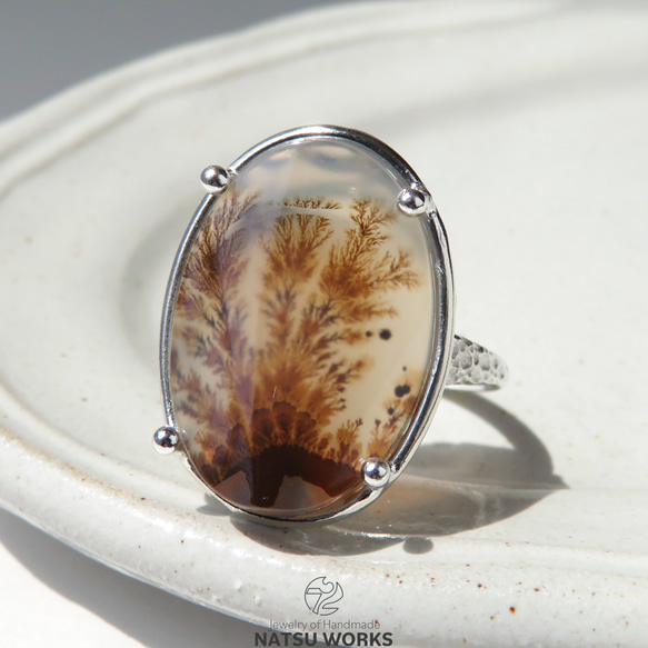 デンドリティック アゲート リング / Dendritic Agate Ring 0 指輪・リング NATSU WORKS 通販 19235339｜Creema(クリーマ)
