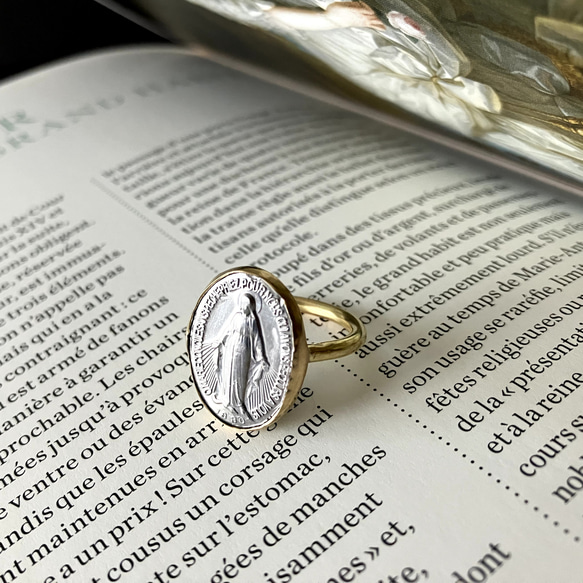 [フランス奇跡のメダイ] Bezel ring - silver*BR 指輪・リング MARINA 通販 19245911｜Creema(クリーマ)