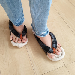 サイズ選べる【布ぞうり／TSUMUGI】Grey Dot 受注制作 ルームシューズ スリッパ・ルームシューズ TSUMUGI 通販 ...