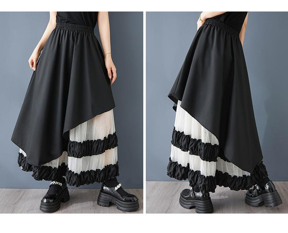 大きいサイズ スカート プリーツ シアー レディース 春夏 新品 ロング チュニック 大きいサイズ姫屋⭐️送料無料 通販 19259496 ...