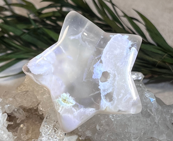 チェリーブロッサムアゲート フラワーアゲート 櫻瑪瑙 星型 タンブル 原石 天然石 東洋占星術師の娘˚ ₊⁎ 通販 19259596 ...