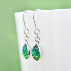 【5月限定】青もみじ：ピアス/イヤリング【受注製作】 ピアス（フック・チェーン） Tanyu Colors 通販 19260304 ...