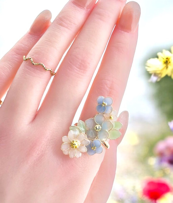 flower garden ring イヤーカフ am.am. 通販 19272530｜Creema(クリーマ)