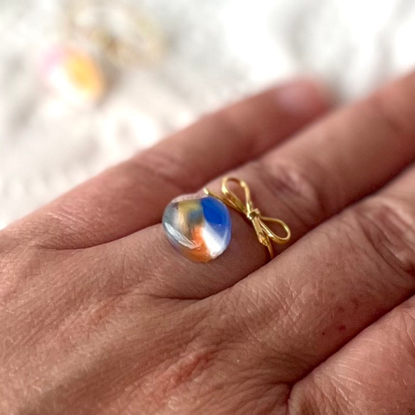 【coromi】湖のりぼんリング〜アップサイクルリング〜 指輪・リング EN&coromi 通販 19273242｜Creema(クリーマ)