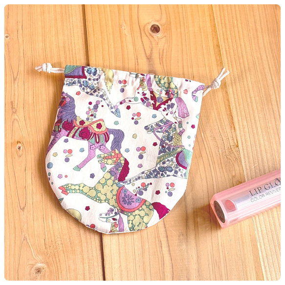 リバティ まるいミニ巾着 ＜My Little Pace＞(マイリトルぺース) 巾着袋 AQUADrop 通販 19283542｜Creema ...