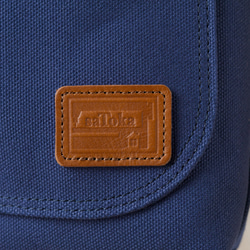 巾着帆布サコッシュ／フロントポケットがカーブver【ネイビー】 ショルダーバッグ satoka 通販 19290811｜Creema(クリーマ)