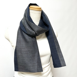 藍亀甲大島紬＊股下71cmワイドパンツ＋ストール＊裏地付き＊着物リメイク キュロット・ワイドパンツ motoiiot 通販 19296196 ...