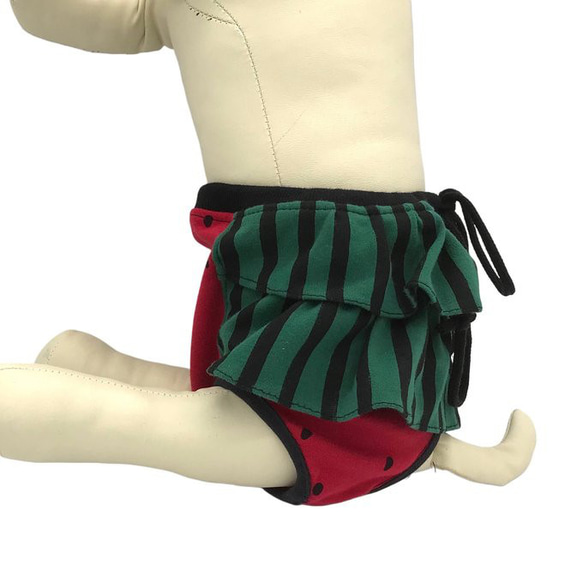 スイカ マナー パンツ 夏 夏服 犬服 ペット服 イタグレ コーギー フレブル ダックス 黄赤 大型 中型 小型 ニット ペット服 ...