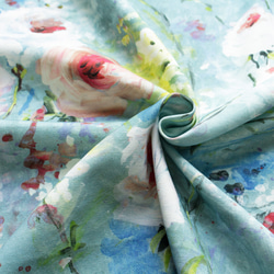 在庫1点！カットクロス♪たっぷり巾広！『スペイン製 大きめ花柄 約巾140cm』～約48㎝でカット済み～ 生地 Blanc de Roi 通販 ...