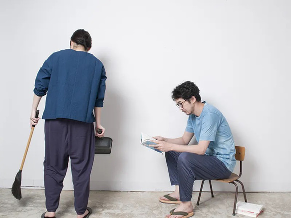 yohaku ドバイパンツ｜なめらか天竺素材 ベージュ｜ユニセックス1サイズ ロングパンツ PINT 通販 19300335｜Creema(クリーマ)