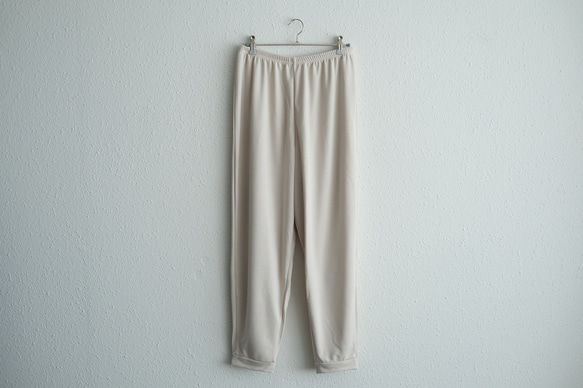 yohaku ドバイパンツ｜なめらか天竺素材 ベージュ｜ユニセックス1サイズ ロングパンツ PINT 通販 19300335｜Creema(クリーマ)