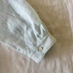 なでしこシャツ リネン スラブローン ペールグリーン ＊暮らしの店sacchi＊ シャツ 暮らしの店sacchi 通販 19300397 ...