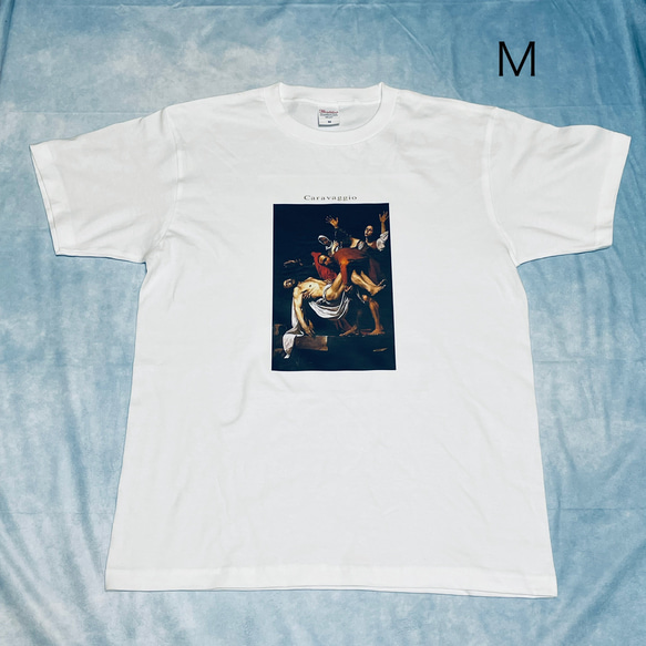 カラヴァッジョ キリストの埋葬 綿5.6オンスTシャツ白 SMLサイズ有り Tシャツ chaya 通販 19300457｜Creema(クリーマ)