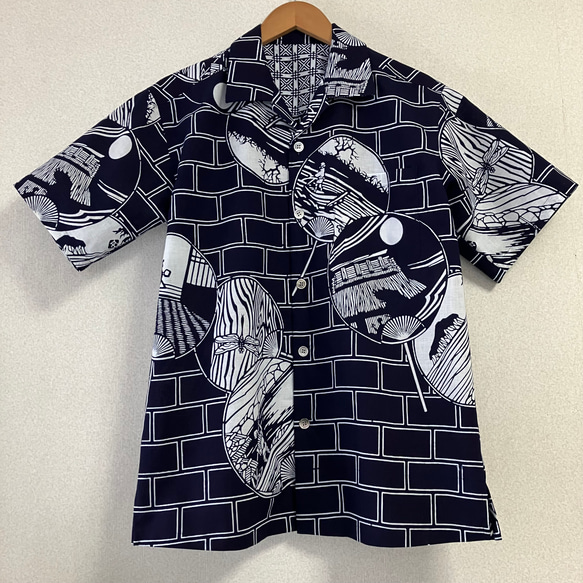 アロハシャツ 浴衣 反物より作製 L 【お持ちの素材からもお仕立て致します】 シャツ keika けいか 通販 19300563｜Creema ...