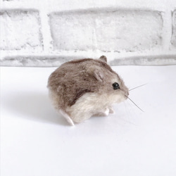 まんまるハムスター（ジャンガリアン） 羊毛フェルトマスコット 羊毛フェルト little rodents 通販 19300960｜Creema ...