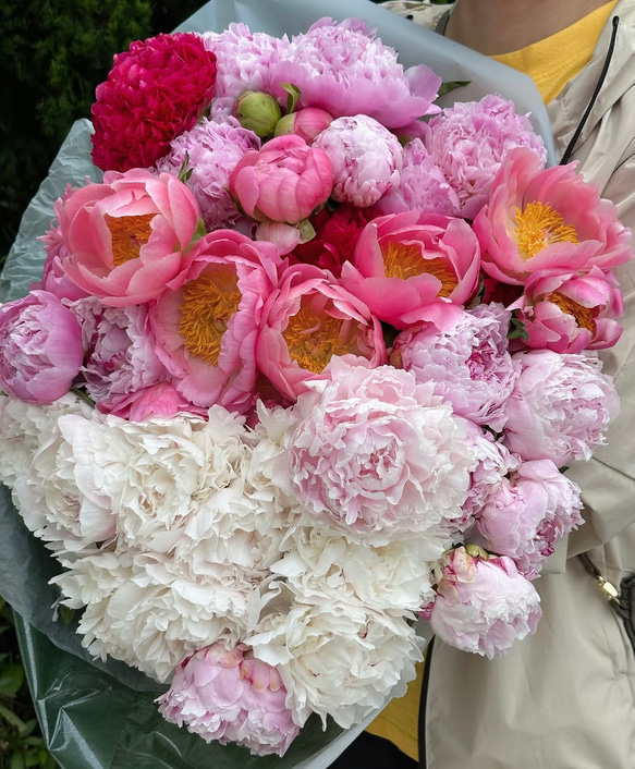 【季節限定・数量限定】10本ミックスフラワーパック - 芍薬が主役の旬のアレンジメント 一輪挿し・花瓶・花器 King 通販 19301110 ...