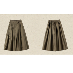 ウエストにファスナー付きスカート 裏地付き100%コットンスカート 3色 S-Mサイズ S449 フレアスカート LUFU 通販 ...