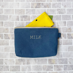 名入れ保冷ポーチ 夏限定 ブルー系《保冷/マチあり/ポケット/ギフト/保冷剤/クールネック入れ/お散歩》 ポーチ LouLou dog 通販 ...