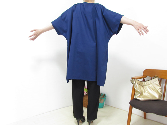 A2875優雅な午後のネイビーAラインワンピース ワンピース momochan 通販 19303148｜Creema(クリーマ)