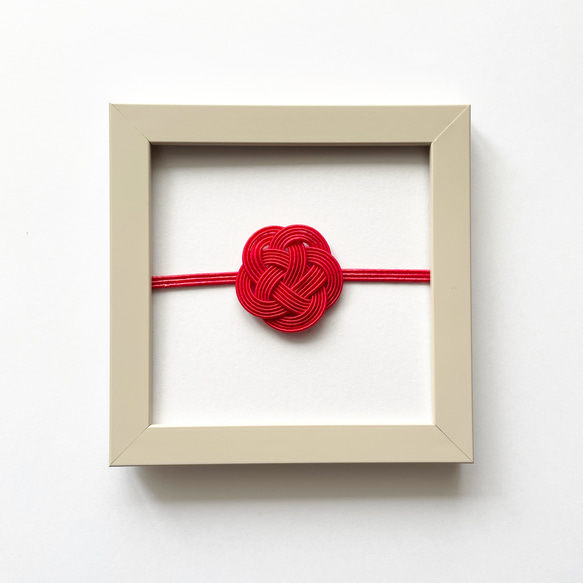 水引のアートフレーム（梅結び） その他インテリア雑貨 rabbitomato 通販 19311144｜Creema(クリーマ)