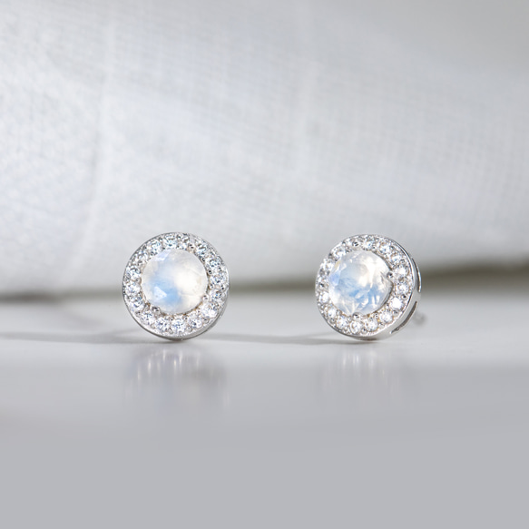 ムーンストーン シルバー925 ピアス ss216 moonstone ピアス（フープ） Alice Jewelry 通販 19325408 ...