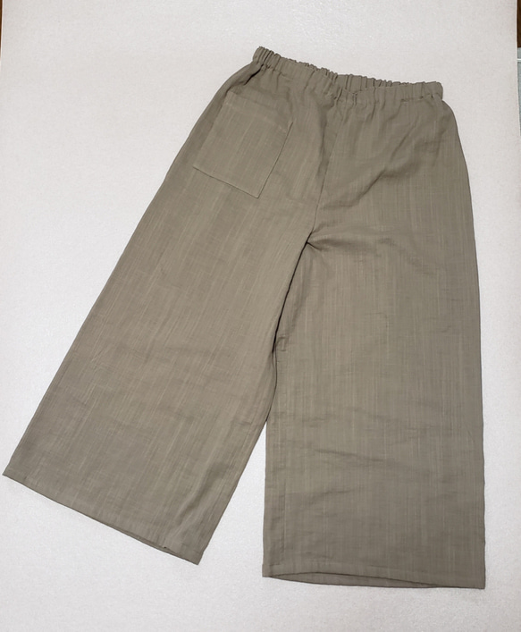 (事前オーダー品専用ページ) スラブダブルガーゼのらくらくパンツ ひざ下タイプ キュロット・ワイドパンツ 真粧(masa) 通販 ...