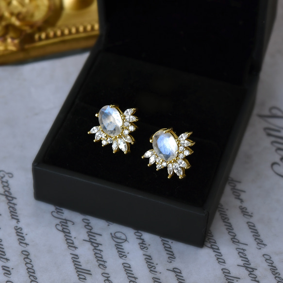 ムーンストーン シルバー925 ピアス ss222 moonstone ピアス（フープ） Alice Jewelry 通販 19329848 ...