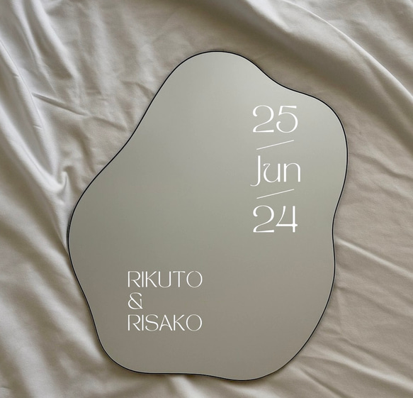 【期間限定価格】ウェルカムミラーステッカーウェルカムスペース結婚式 ウェルカムボード あらいぐまshop 通販 19330736｜Creema ...