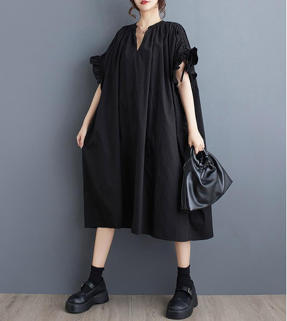 大きいサイズ レディース ワンピース 春夏 秋 新品 半袖 超ゆったり 黒 チュニック 大きいサイズ姫屋⭐️送料無料 通販 19333511 ...