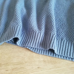 【新色】オーガニックコットン100％鹿の子ニットポンチョプルオーバー デニム ニット・セーター Shirataka Knit Ichi 通販 ...