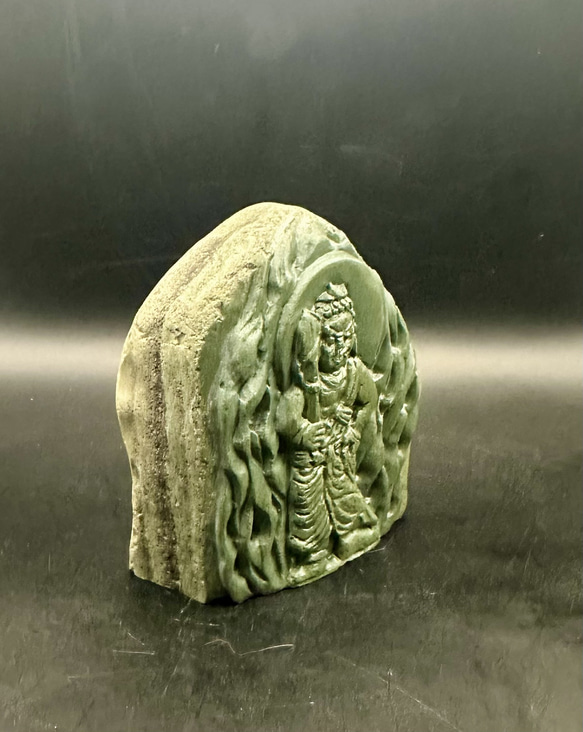 売約済み 2025.5.22南無不動明王 上質ジャスパー 彫刻 ケンちゃんの天然石工房 通販 19351928｜Creema(クリーマ)