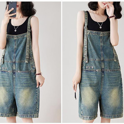 大きいサイズ レディース サロペット パンツ ハーフ デニム 新品 チュニック 大きいサイズ姫屋⭐️送料無料 通販 19352499 ...