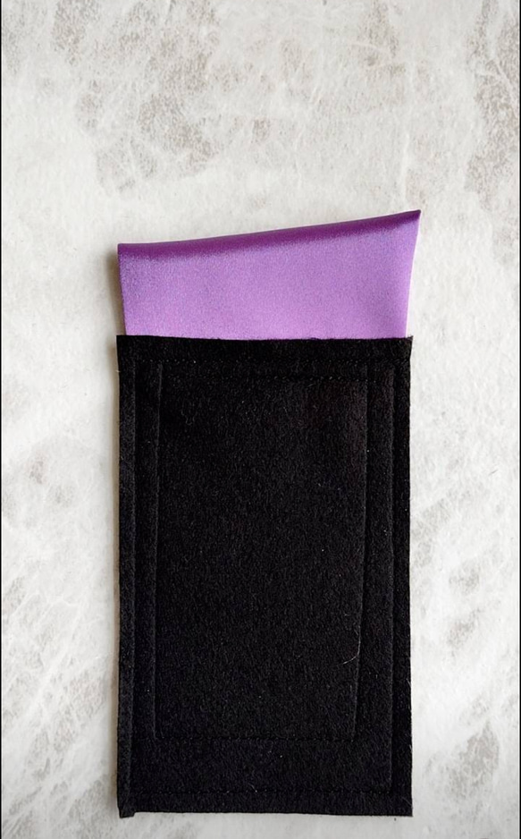 スーツ職人がつくったメンズポケットチーフ パープル 傾斜あり その他ファッション なっち☆ 通販 19352957｜Creema(クリーマ)