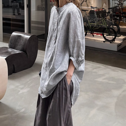 【注文製作 】亜麻.オーバーサイズ チェックシャツ｜ゆったり着られるのに着痩せ見え ブラウス Sayuki 通販 19353105 ...