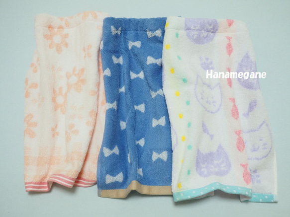 保育園♫ タオルのお食事エプロンD 名前タグオプション有り スタイ・よだれかけ はなめがね 通販 19353592｜Creema(クリーマ)