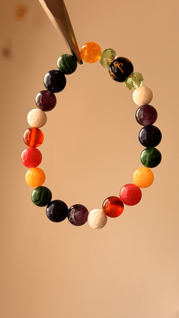 Rainbowブレス♡六字真言 ブレスレット ventus 通販 19354840｜Creema(クリーマ)