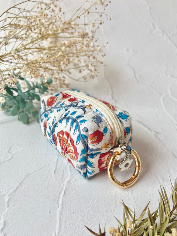 【インド/ブロックプリント】ぽってりコンパクトケース コインケース レディース 軽量 インド綿 小銭入れ・コインケース Ito暮らし 通販 ...