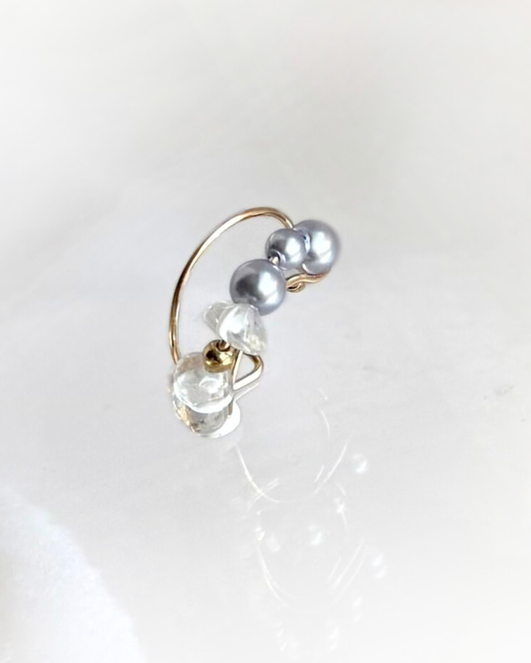 送料無料 イヤーカフ 痛くない 取れにくい ラベンダー 2連 水晶 天然石 アレルギー 14kgf おしゃれ プレゼント イヤーカフ ifinity-Select 通販 19360201 ...