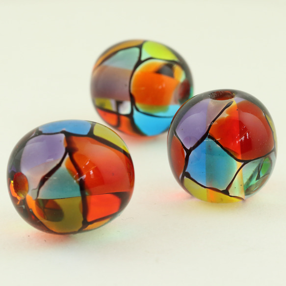 レトロなステンドグラスとんぼ玉かんざし [sutendo-kanzasi] かんざし とんぼ玉工房いちの家 通販 19364690｜Creema(クリーマ)