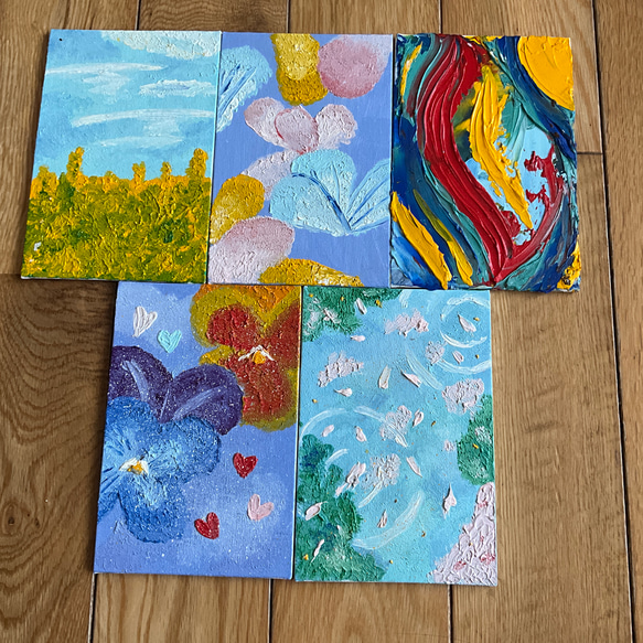 油絵イラストボードミニ 絵画 高校生油絵師 通販 19366703｜Creema(クリーマ)