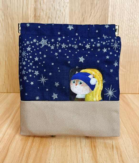 窓辺のにゃんこ バネ口ポーチ ポーチ strange maker 通販 19367003｜Creema(クリーマ)