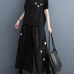 大きいサイズ レディース セットアップ パンツ トップス 春夏 秋 新品 半袖 チュニック 大きいサイズ姫屋⭐️送料無料 通販 ...