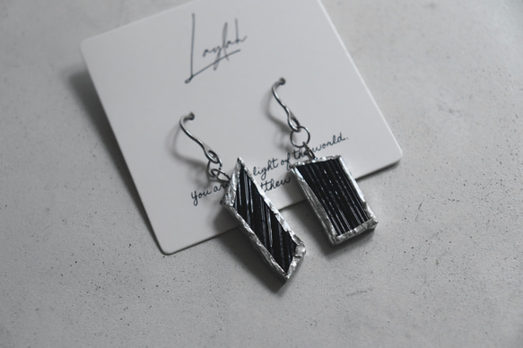 真夜中 #20 ピアス（フック・チェーン） Laylah 通販 19368816｜Creema(クリーマ)