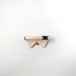 ネコ(＆小型犬)の首輪 北欧風お花プリントのシャツ襟に蝶ネクタイ リード・首輪 risamimi 通販 19368944｜Creema(クリーマ)