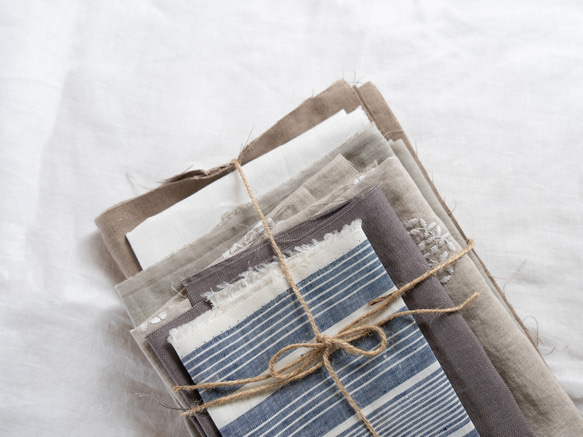 【creema限定】日本のリネン/大きなはぎれセット300g以上 送料無料 はぎれ natsusobiku 通販 19369366 ...